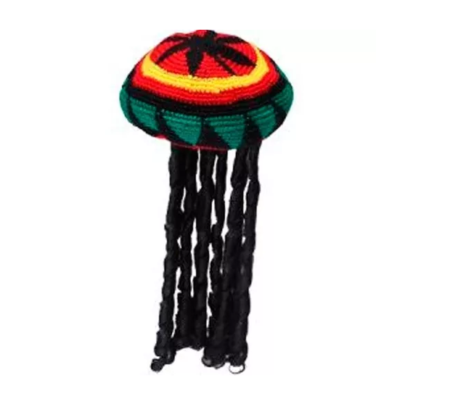 Gorra Con Rastas Y Chala Unisex - Cotillón Chirimbolos