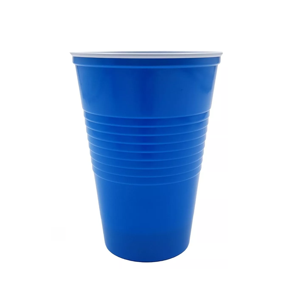 10 Vasos De Plástico Azules 500cc - Cotillón Chirimbolos