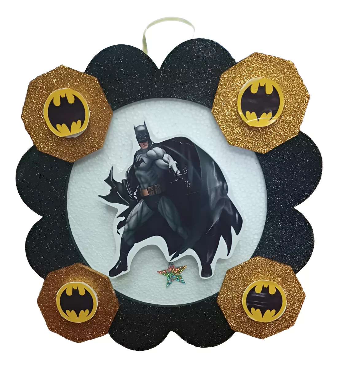 Piñata Batman Artesanal 40cm Chirimbolos - Cotillón Chirimbolos