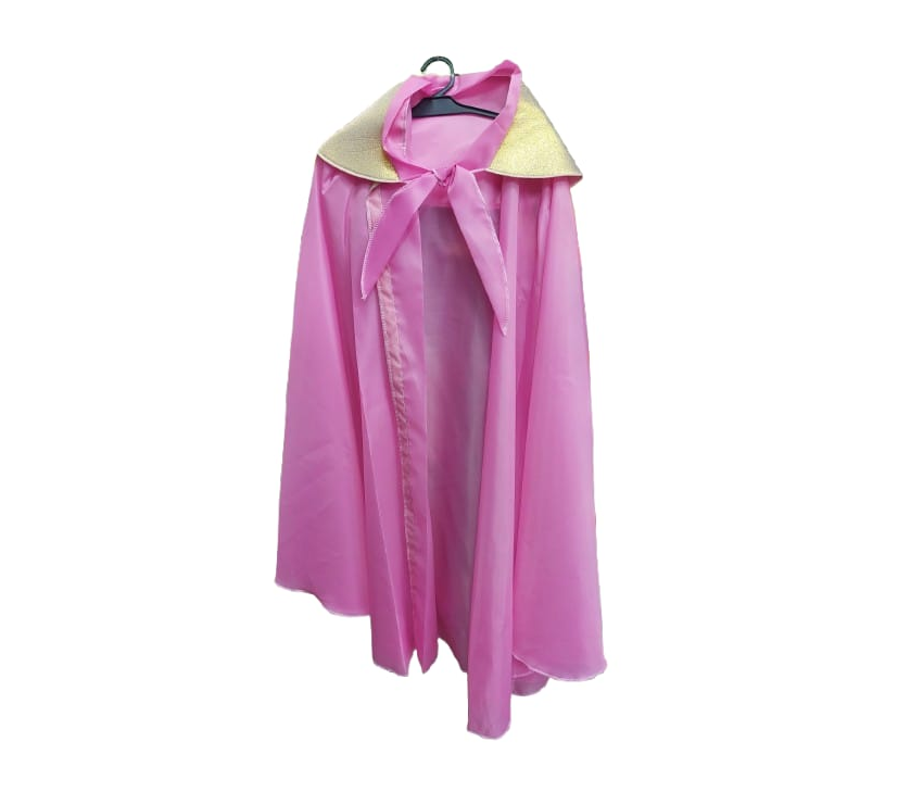 Capa Princesa Reina Rosa Para Niñas - Cotillón Chirimbolos